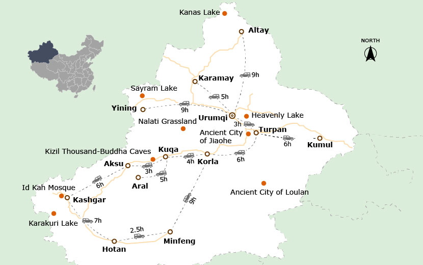 Xinjiang Map