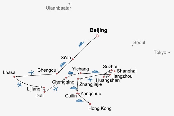 4 Weeks China Tour, 1 Month Trip to Explore China In-depth