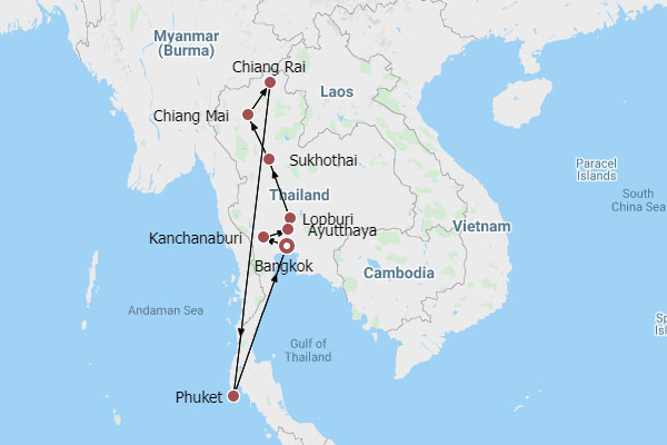13 Days Best Thailand Tour Itinerary of Bangkok, Chiang Mai, Phuket…