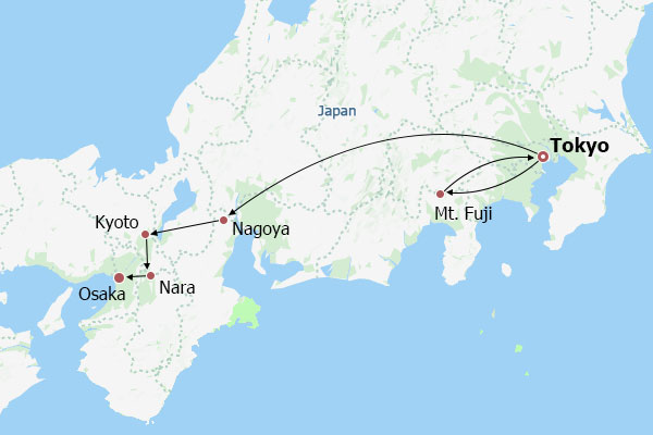 12 Days Japan Family Tour to Tokyo, Mt. Fuji, Nagoya, Kyoto