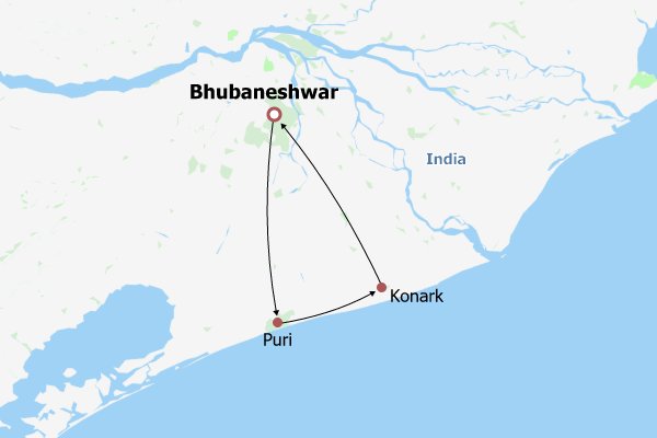 6 Days Bhubaneshwar - Puri - Konark - Bhubaneshwar
