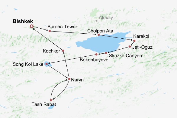 11-Day Kyrgyzstan Private Tours: Bishkek, Karakol, Song Kol Lake
