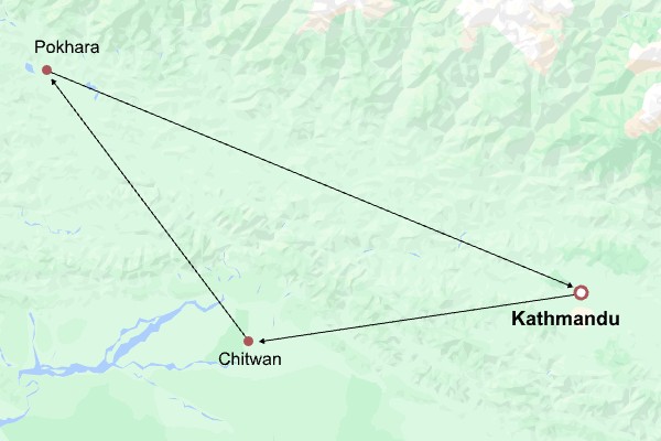 8 Days Kathmandu, Chitwan, Pokhara Tour Itinerary