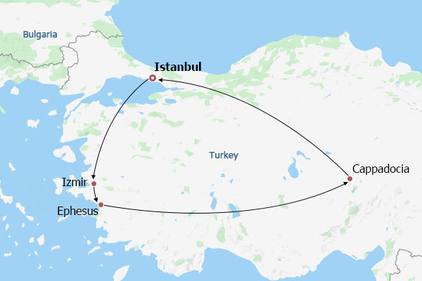8 Days Turkey Cappadocia Tours with Istanbul, Ephesus